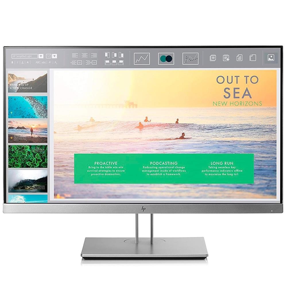 Monitor HP LED 23´, Full HD, IPS, HDMI, Prata - E233