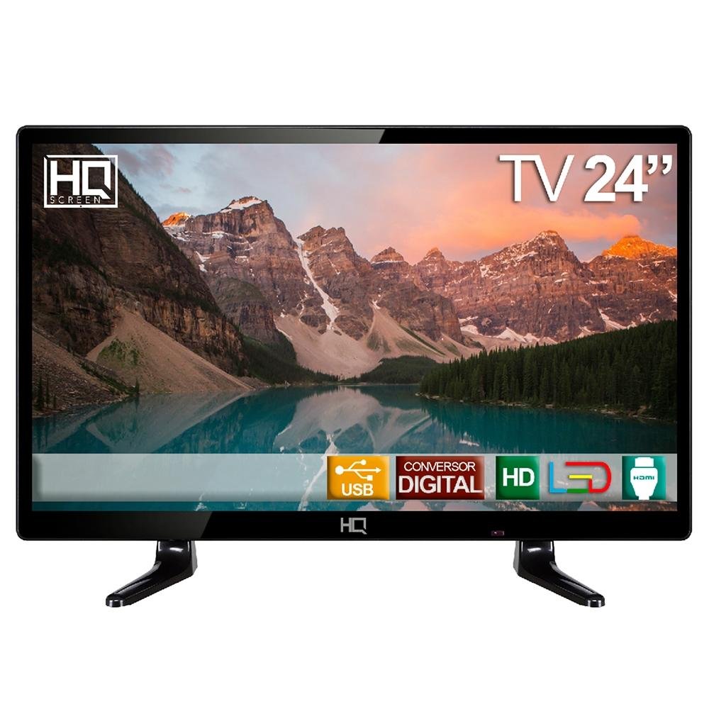 Smart TV HQ 24 Polegadas LED, 2 HDMI, 2 USB, Wi-Fi, Conversor Digital - HQSTV24NP