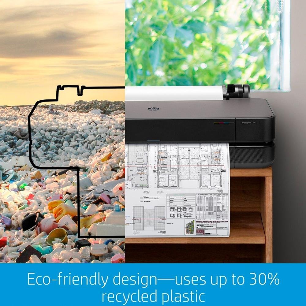 Impressora HP DesignJet T250, Jato de Tinta Térmico, Colorida, A3 ...