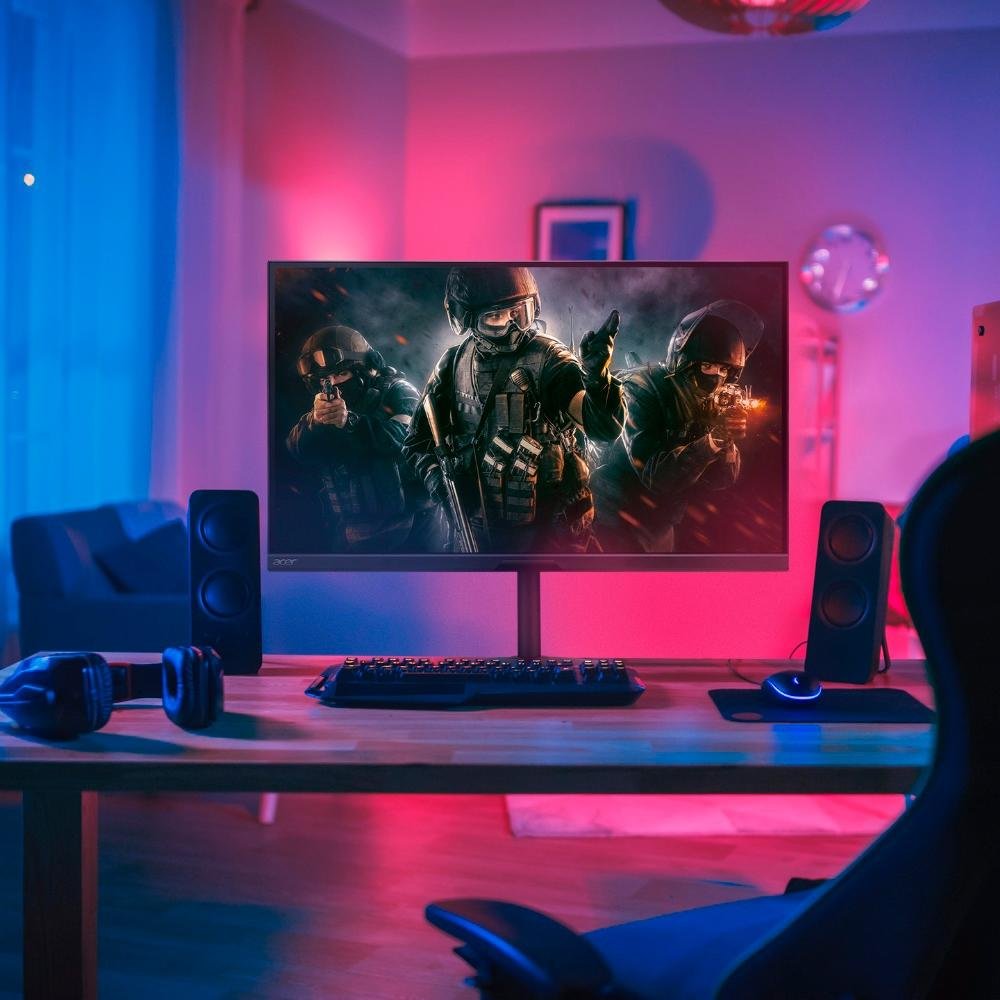 Monitor Gamer Acer 28 4K Nitro XV, UHD, IPS, 144Hz, 1ms, FreeSync Premium, HDMI/DisplayPort ...