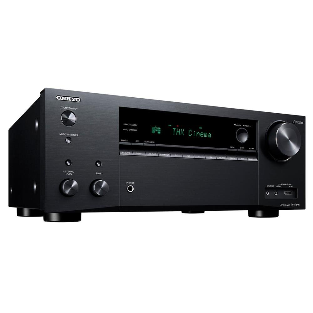 Receiver Onkyo TX-NR696, 7.2 Canais, Bluetooth, 6 HDMI, Wi-Fi, 120V, Preto