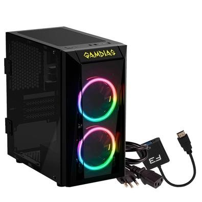 Kit - Gabinete Gamdias Talos E1, Mid Tower, RGB, com FAN, Lateral em ...