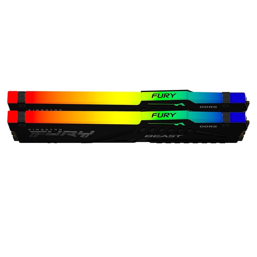 Memória Kingston Fury Beast, RGB, 16GB | KaBuM!