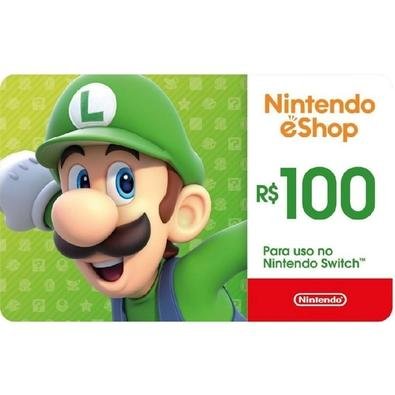Gift Card Nintendo: 100 Reais - Cartão Presente Digital | KaBuM!