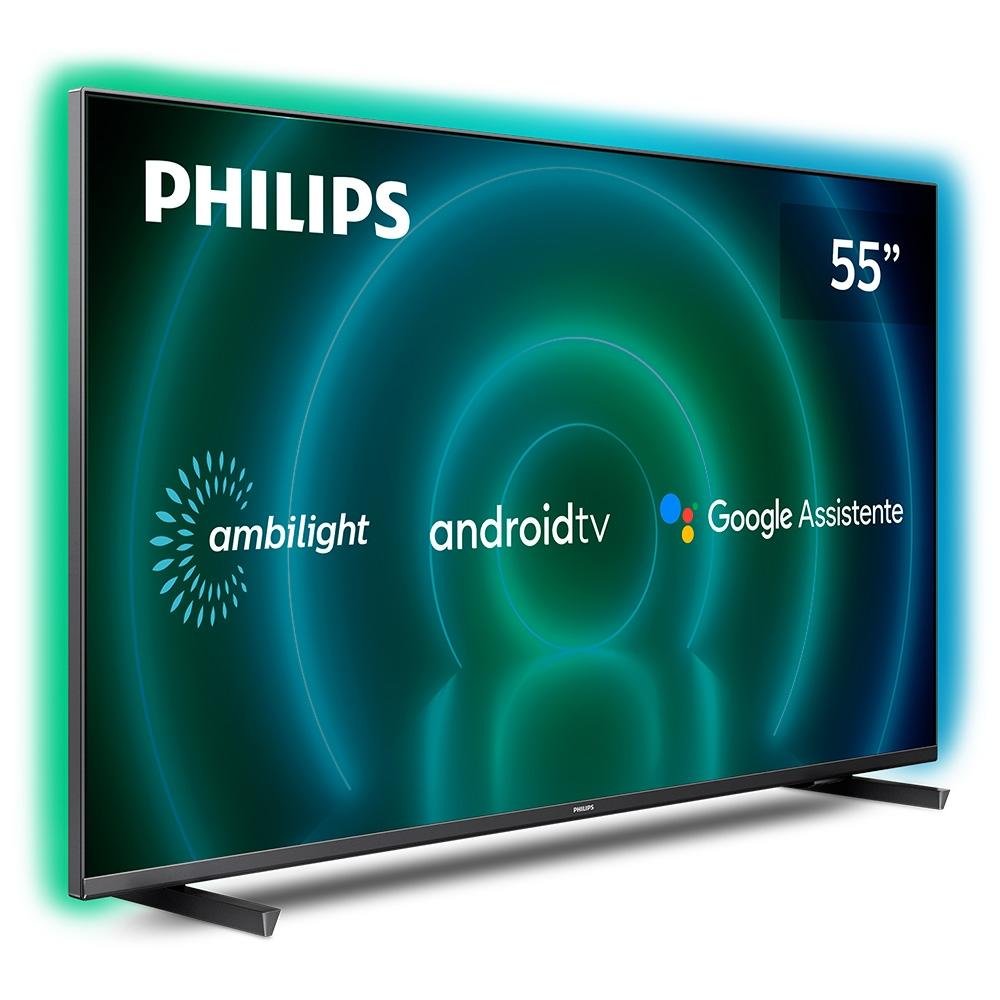Smart TV Philips 55 Polegadas HD 4K | KaBuM!