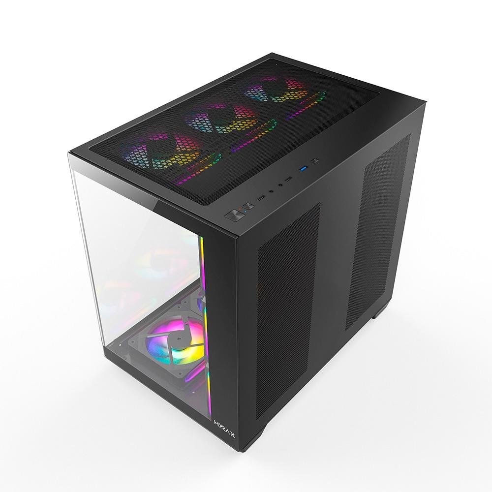 Gabinete Gamer Hyrax HGB740 Preto | KaBuM!