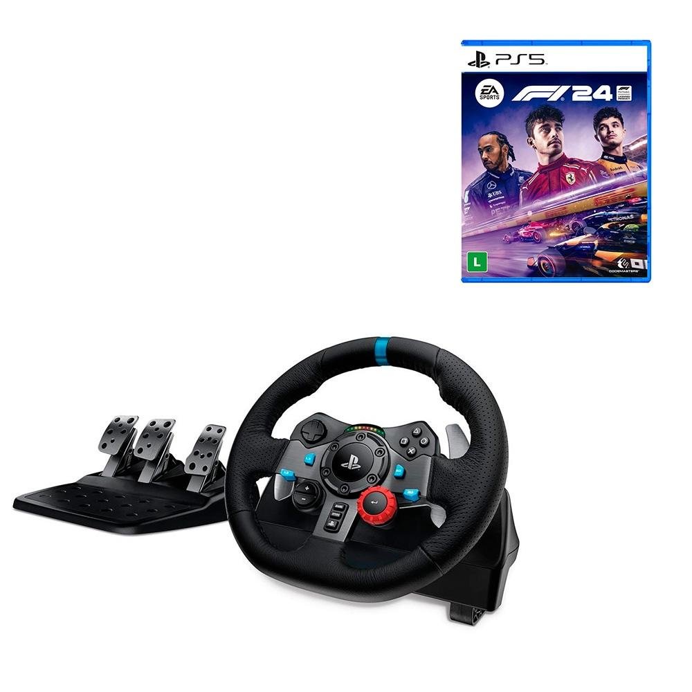 Kit Volante Logitech G29 + Jogo F1 24 | KaBuM!