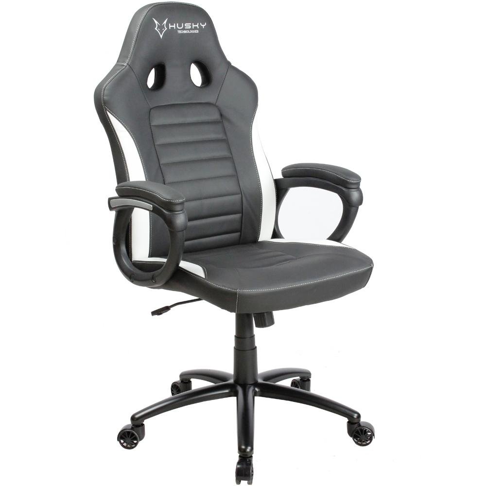 Cadeira Gamer Husky Polar, Preto e Branco | KaBuM!
