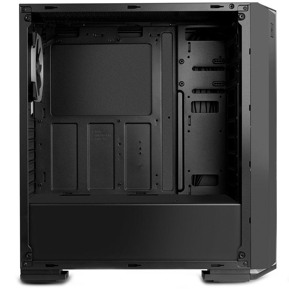Gabinete NOX INFINITY NEON, Painel lateral em Vidro Temperado, Frontal ...