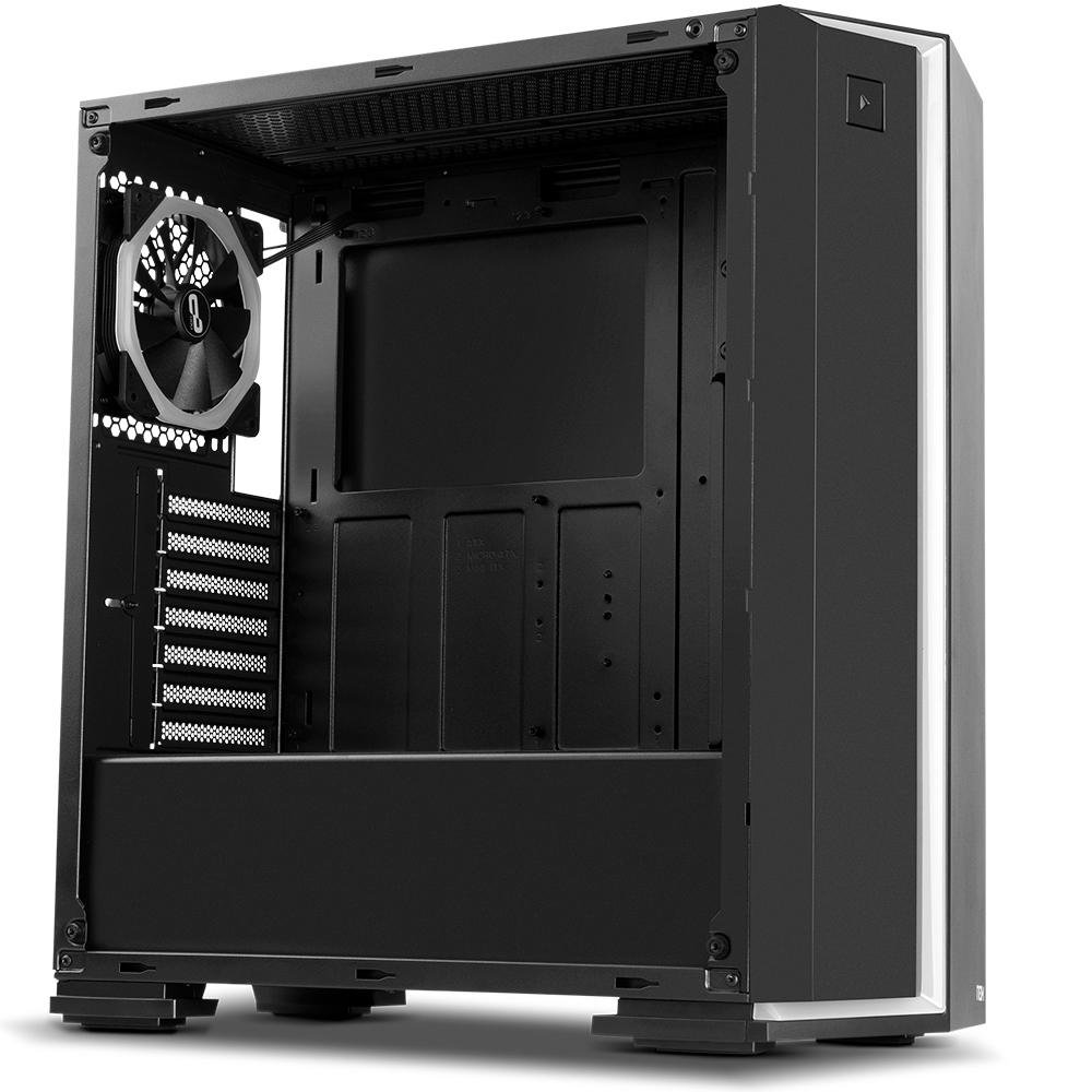 Gabinete NOX INFINITY NEON, Painel lateral em Vidro Temperado, Frontal ...