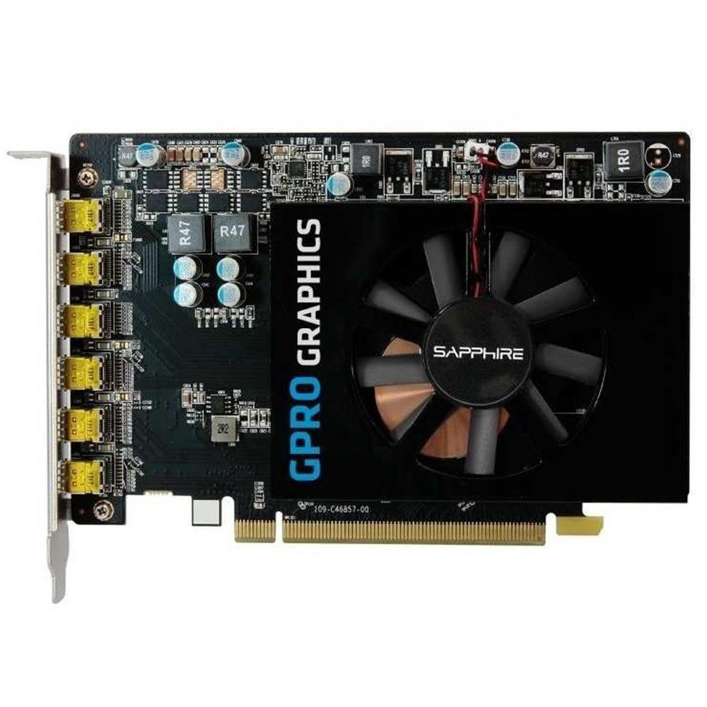 Placa de Vídeo Sapphire AMD Radeon GPRO 6200 4GB | KaBuM!