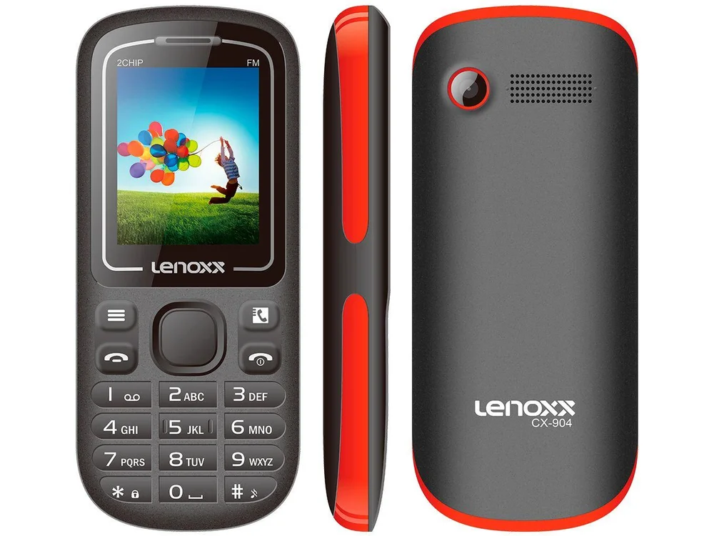 Celular Simples Lenoxx CX904_PV 2G Dual Chip 32MB