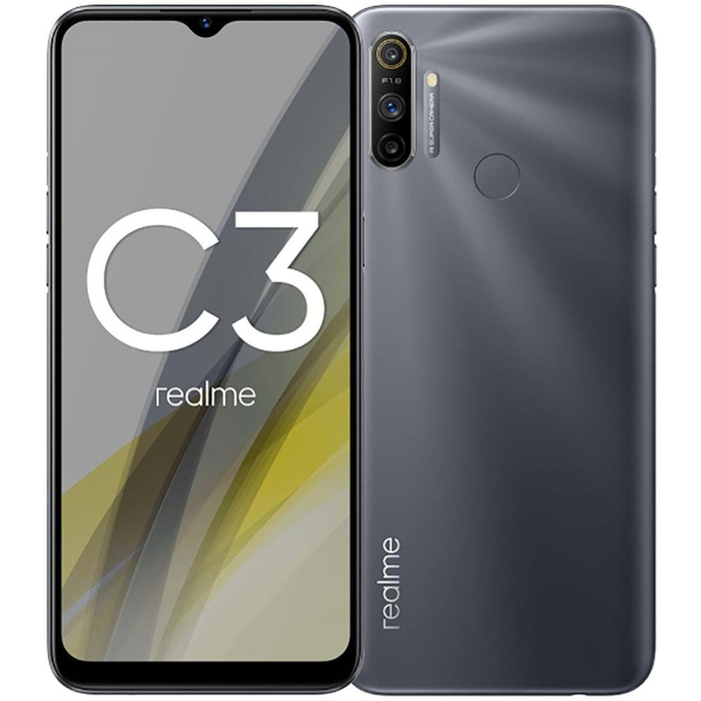 Smartphone Realme C3, 3GB RAM, Tela 6.50", 64GB, Camera Tripla 12+2+2MP ...
