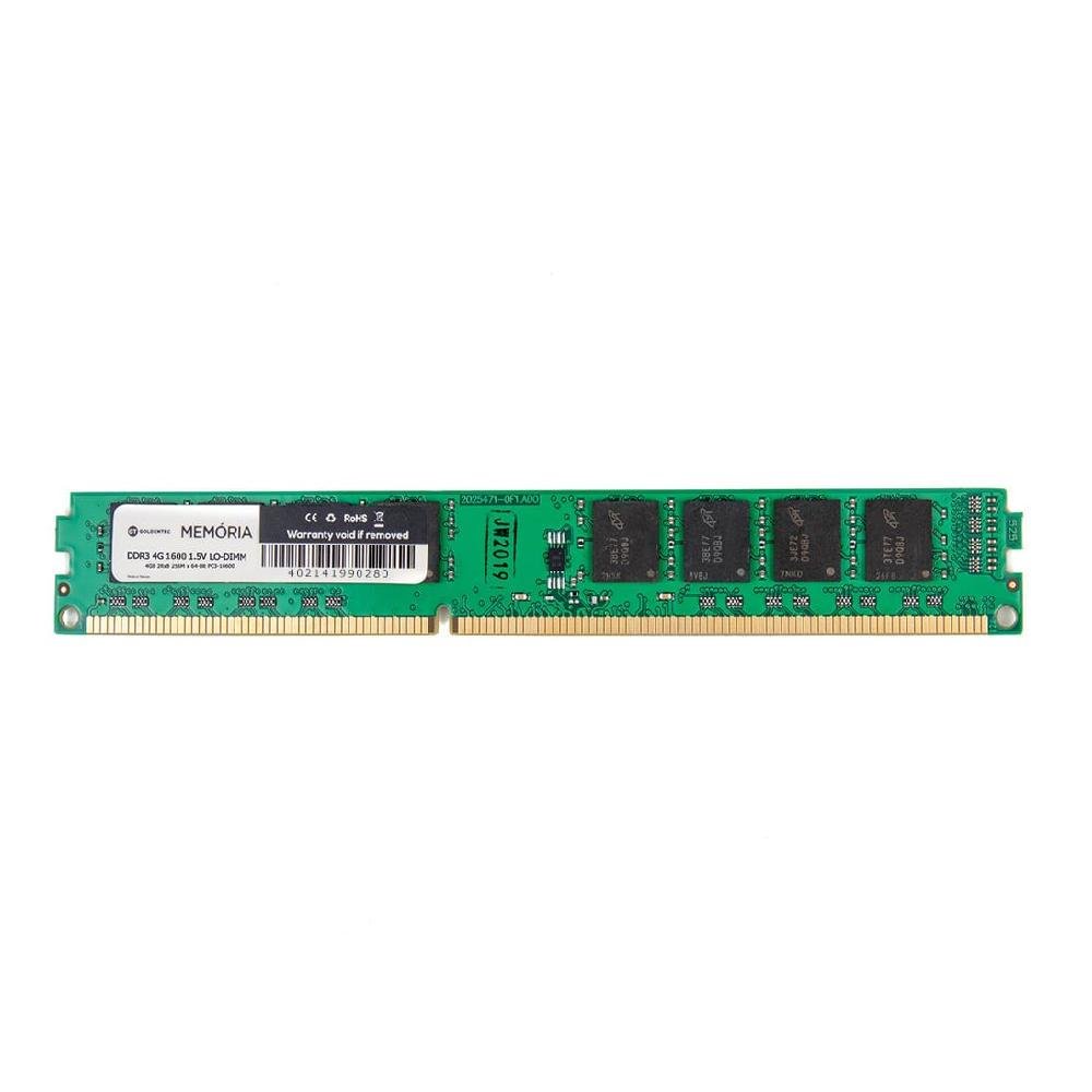 Memória DDR3, 4GB, 1600 MHz, Goldentec
