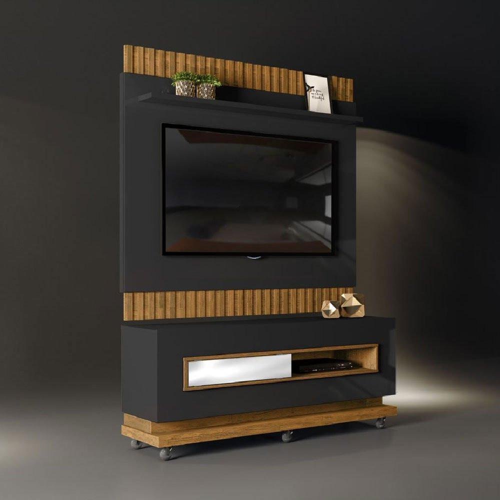 Rack Com Painel Ripado Para Tv 60 Polegadas Vitti