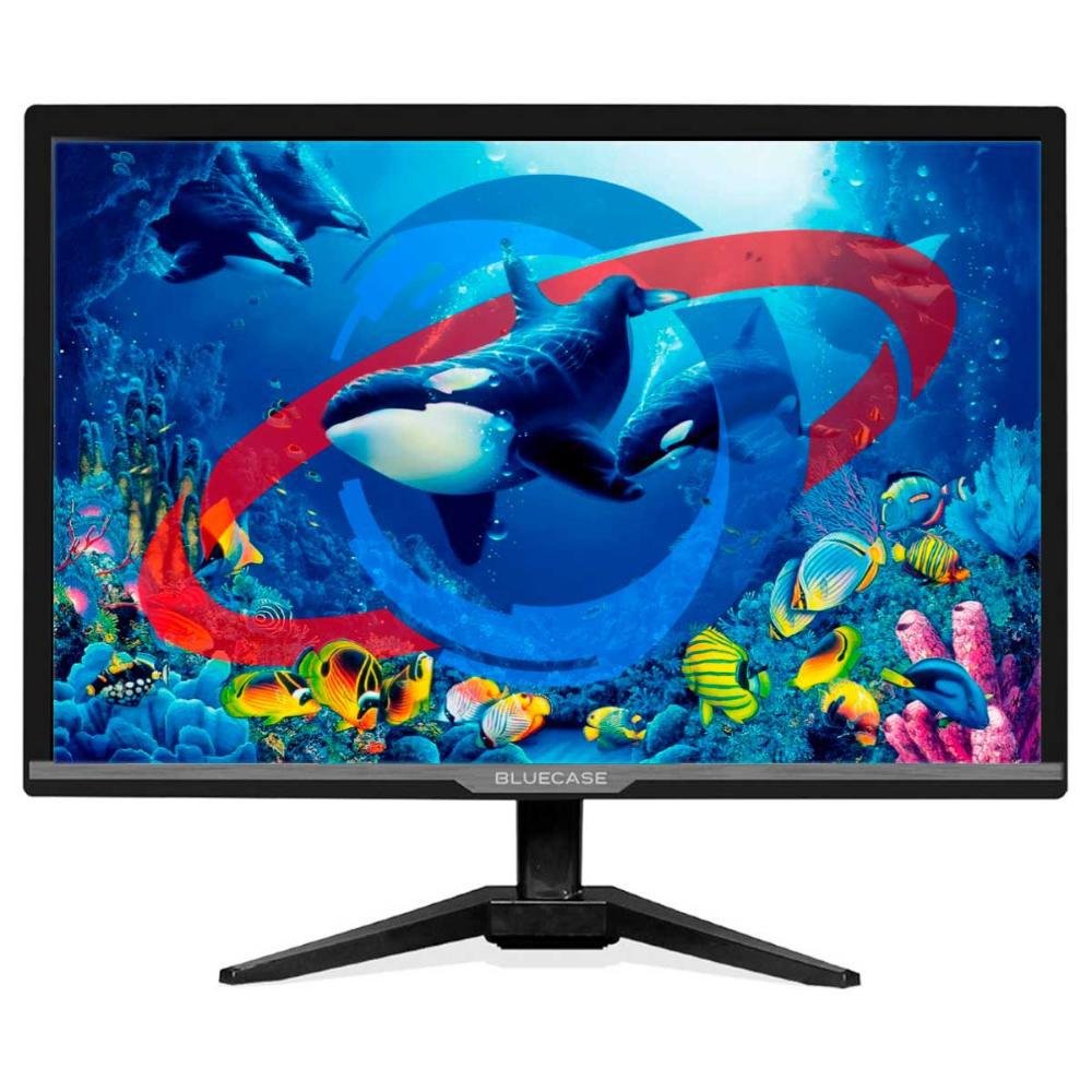 Monitor Bluecase 19", Preto, LED, HDMI, VGA | KaBuM!
