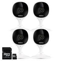 5 Câmeras IP, Wi-fi, Full HD, Imx Mibo Intelbras + SD 128GB Ultra | KaBuM!