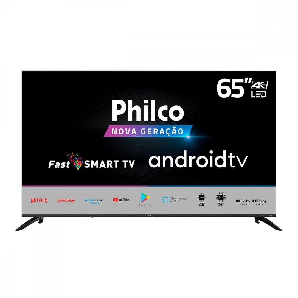 Smart TV LED Philco 65 Polegadas 4K WiFi Fast UHD