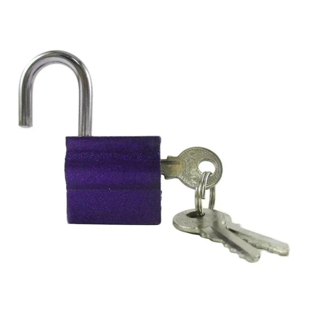 Cadeado 30mm, Roxo, Kit Com 3 Peças | KaBuM!