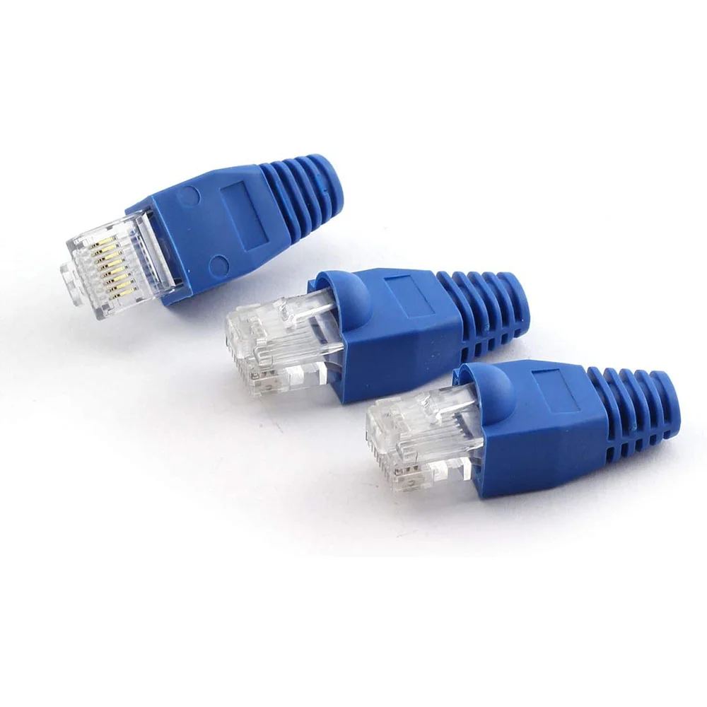 Conector Rj45 Com Capa Snap Blue KaBuM
