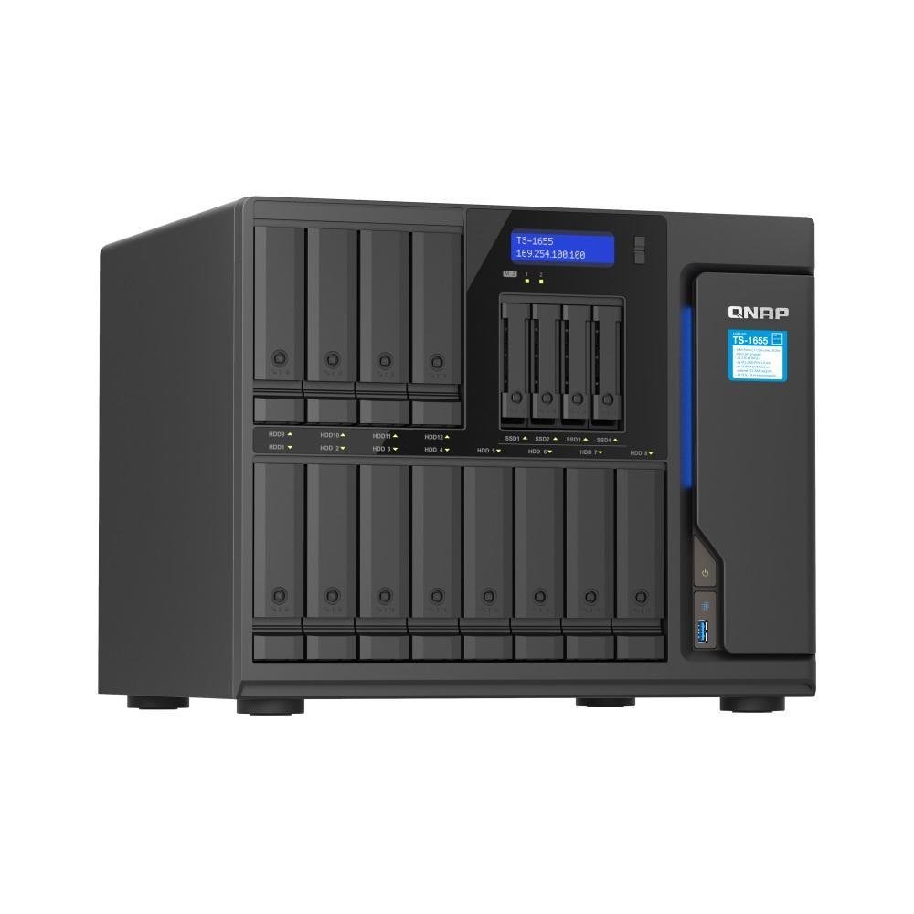 Storage NAS QNAP TS16558G QNAP Oficial KaBuM