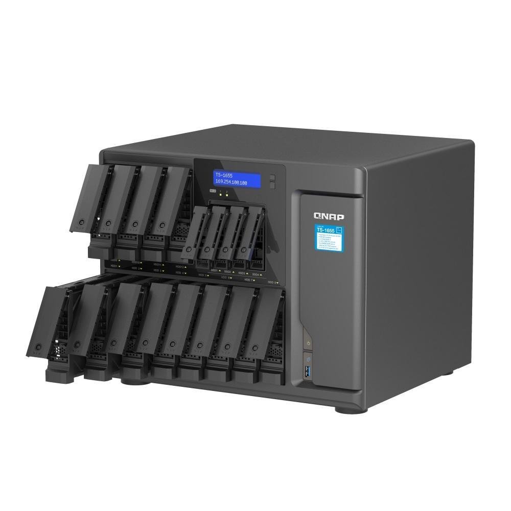 Storage NAS QNAP TS16558G QNAP Oficial KaBuM