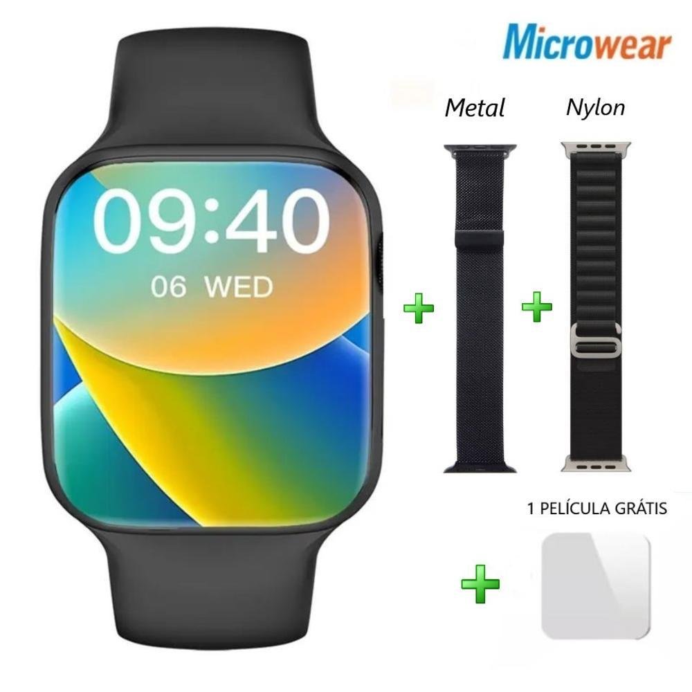 Smartwatch W29 Pro Microwear Watch 9 Pro KaBuM