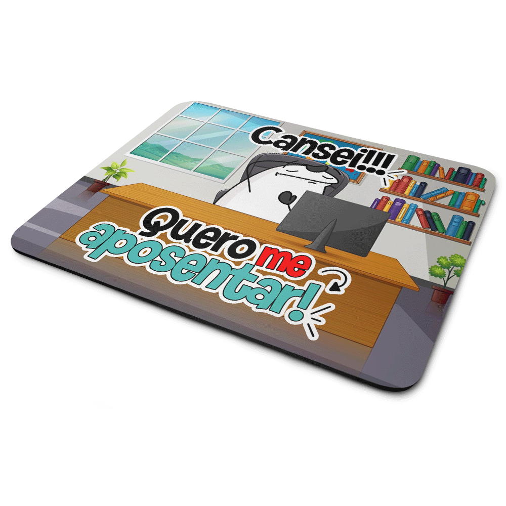 Mouse Pad Divertido Flork Cansei KaBuM