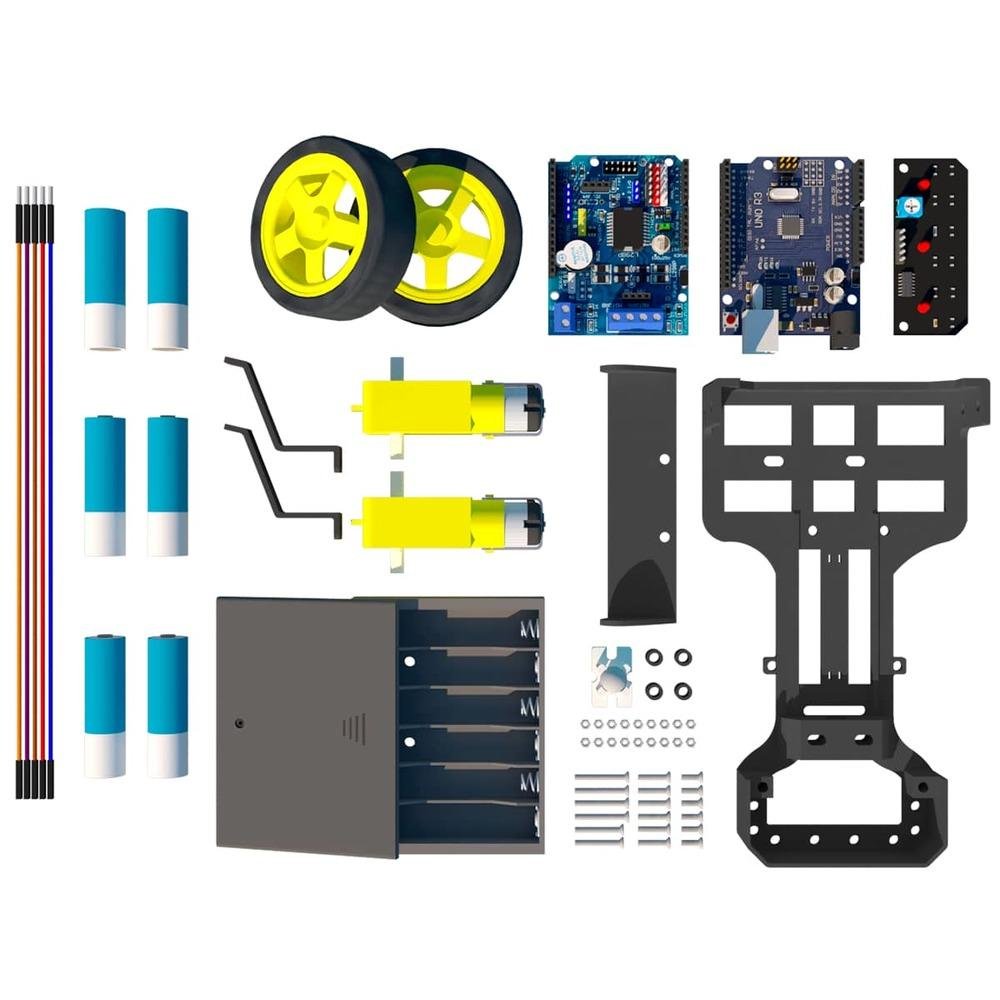 Kit Casa da Robótica Montar Robô Seguidor KaBuM