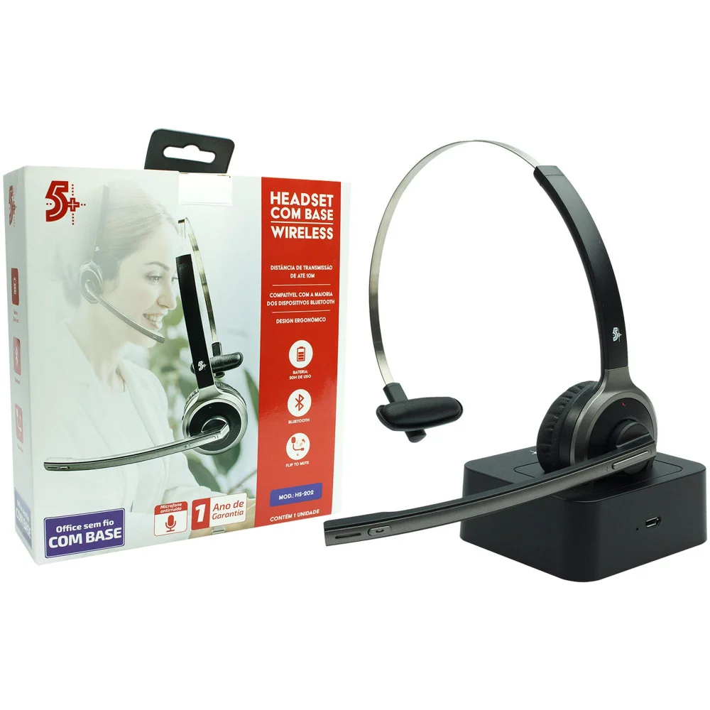 Headset Sem Fio Bluetooth KaBuM