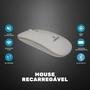 Mouse Lehmox Wireless Recarregável LED KaBuM